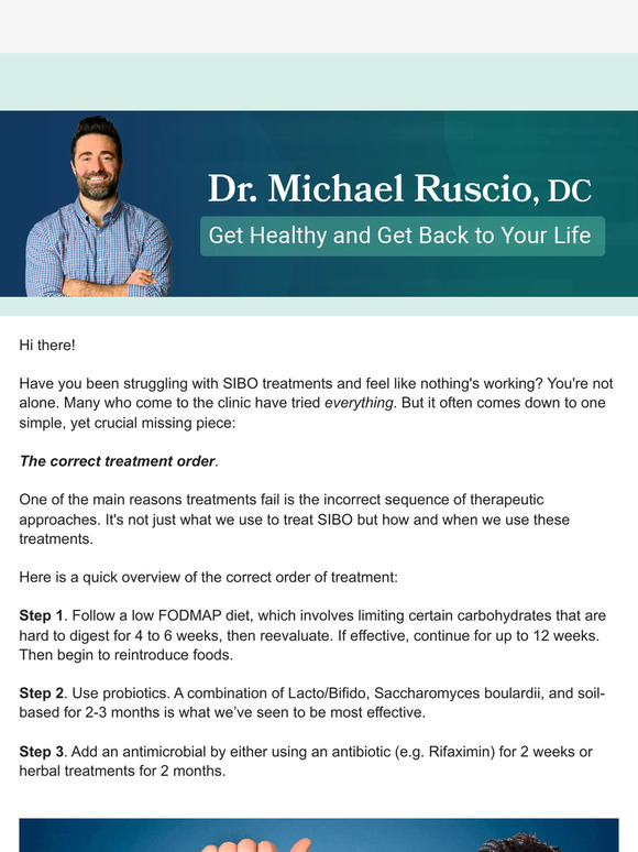 Dr. Michael Ruscio: Simple 3-step plan for SIBO | Milled