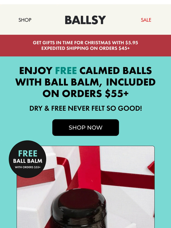 Ballsy: FREE Ball balm Inside 🎁 | Milled