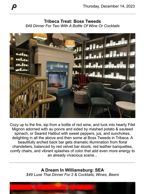 pulsd: Decadent Dinners: Boss Tweeds, SEA, Venhue, Em Vietnamese, Elsie ...