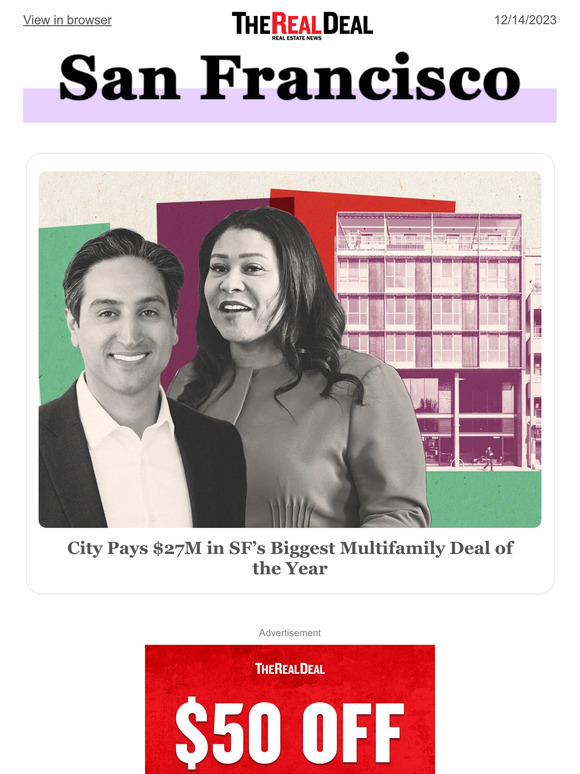 The Real Deal: City Pays $27M in SF’s Priciest Multifamily Sale of the ...