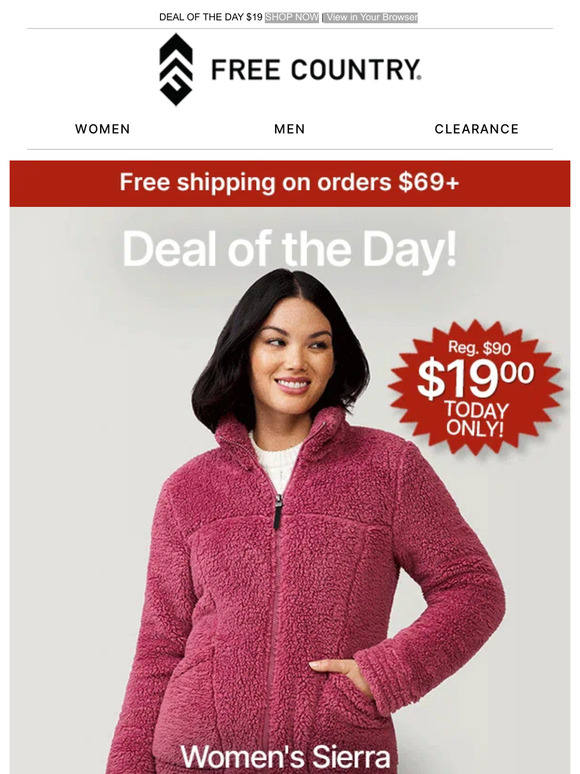 Free Country: Select Jackets starting at only $19! | Milled