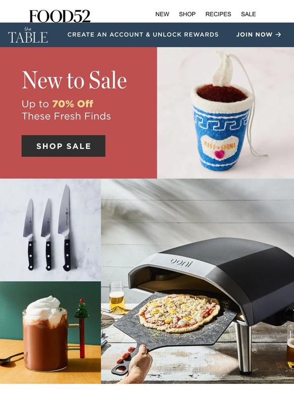 Food52 Email Newsletters: Shop Sales, Discounts, and Coupon Codes