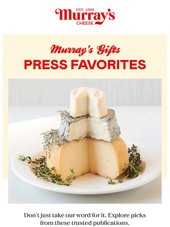 Murray's Cheese: Perfect gifts, right this way... | Milled