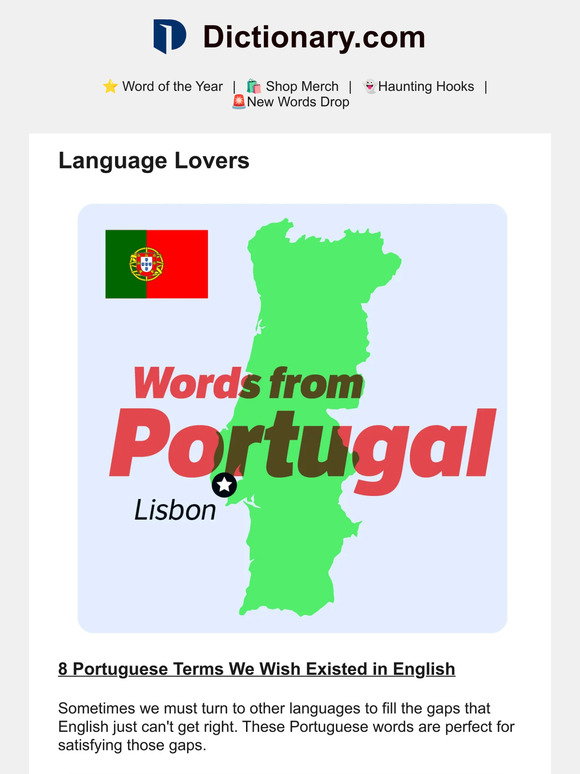 Dictionary.com: Tá Ligado? 8 Portuguese Terms We Wish Existed In ...