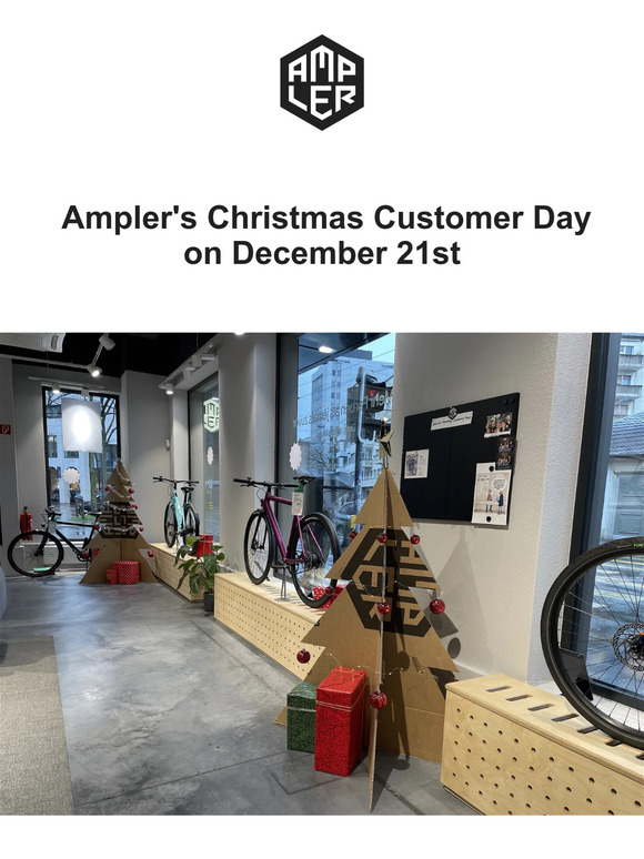 Ampler: Ampler's Christmas Customer Day on Dec 21st | Milled