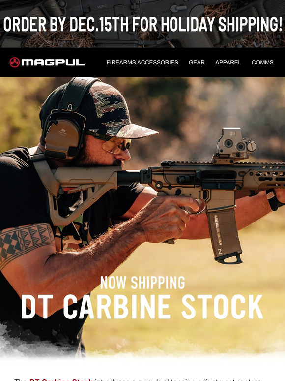 Magpul: Now Shipping - DT Carbine Stock | Milled