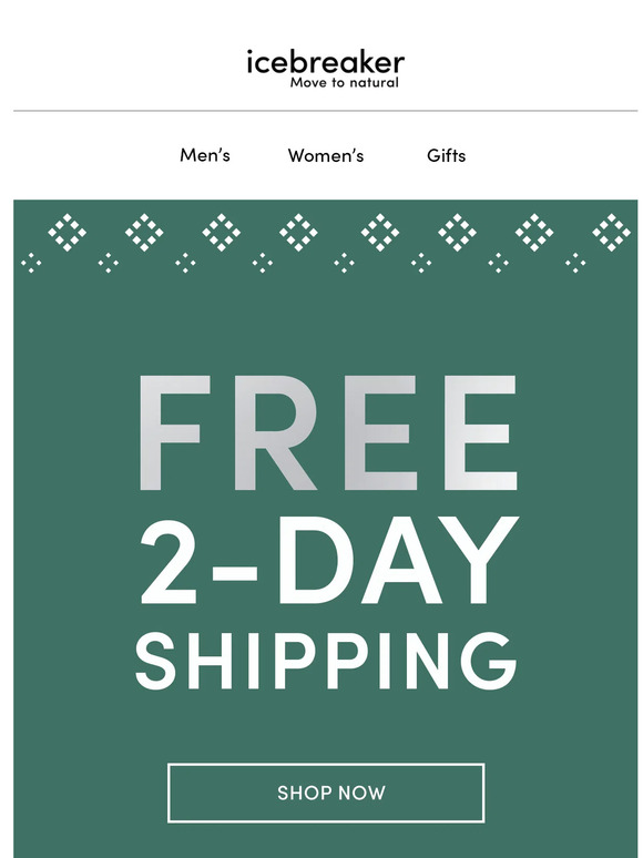 Icebreaker: FREE 2-day shipping is here! | Milled