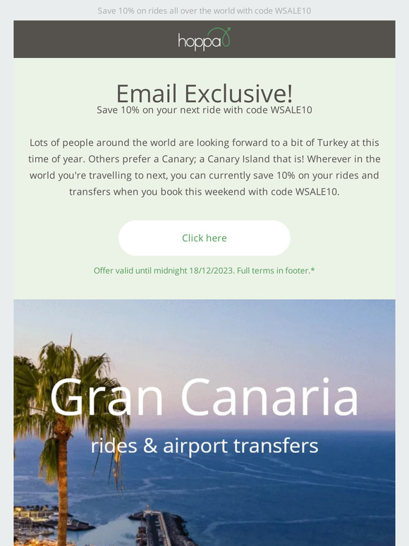 Hoppa: Time for a bit of Turkey...or a Canary? 🦃🐤 | Milled