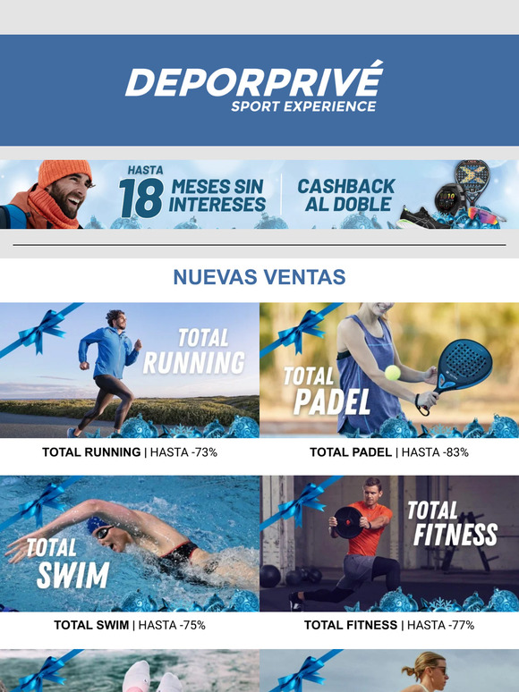 deporPrivé: HOY: Total Running, Total Padel, Total Swim, Total Fitness ...