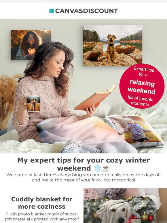 Canvasdiscount.com: My expert tips for your cozy weekend! ️☕️ | Milled