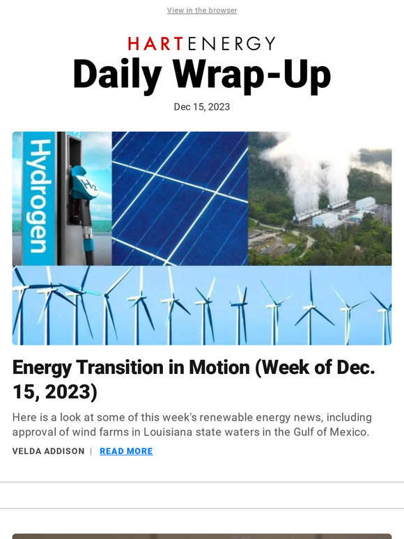 Hart Energy: Daily Wrap-Up: Energy Transition in Motion; Warren Buffett ...