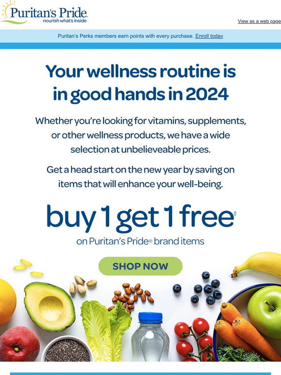 Puritan's Pride: Vitamins to take into 2024 with you | Milled