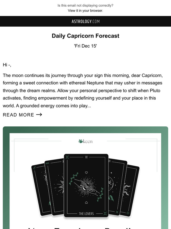 Astrology: Your Daily Complete Forecast - Fri Dec 15 | Milled