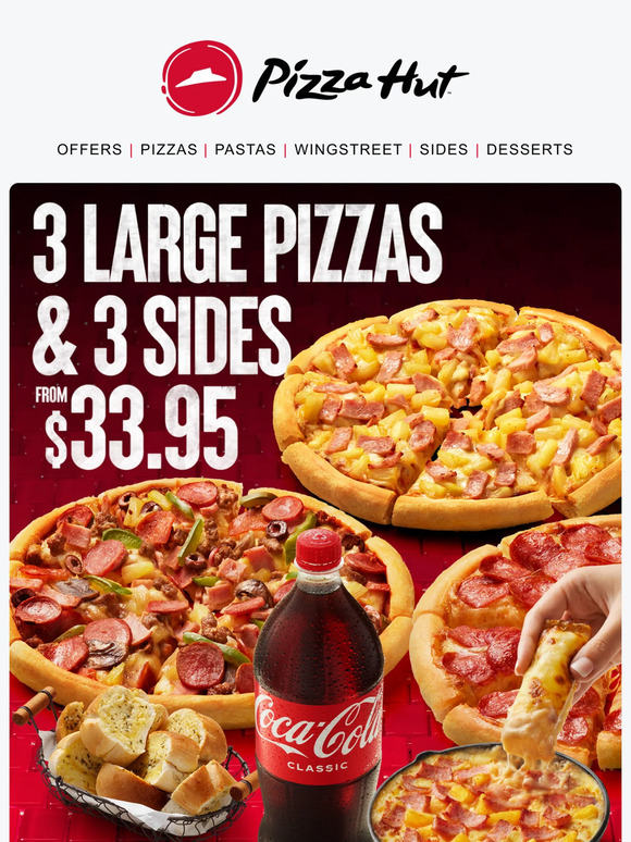 Pizza Hut: Jingle all the way to a cheesy good time from $33.95🧀🔔 | Milled