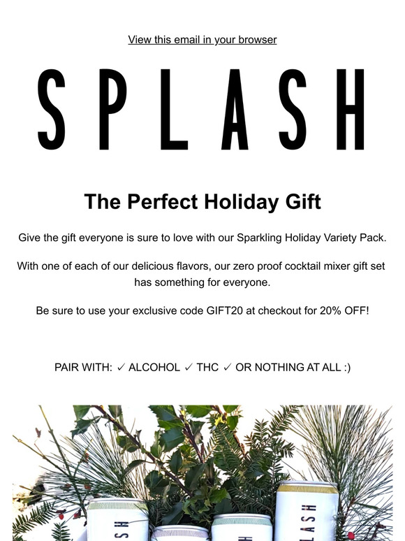 Splash Mixers: SPLASH Mixers - The Perfect Holiday Gift | Milled