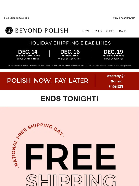Beyond Polish: Ends Tonight! Don't Miss Out On 15% Off 💘 | Milled