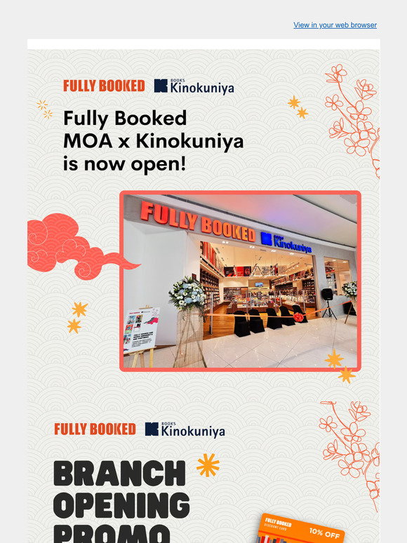 Fully Booked: NOW OPEN: Fully Booked MOA x Kinokoniya | Milled