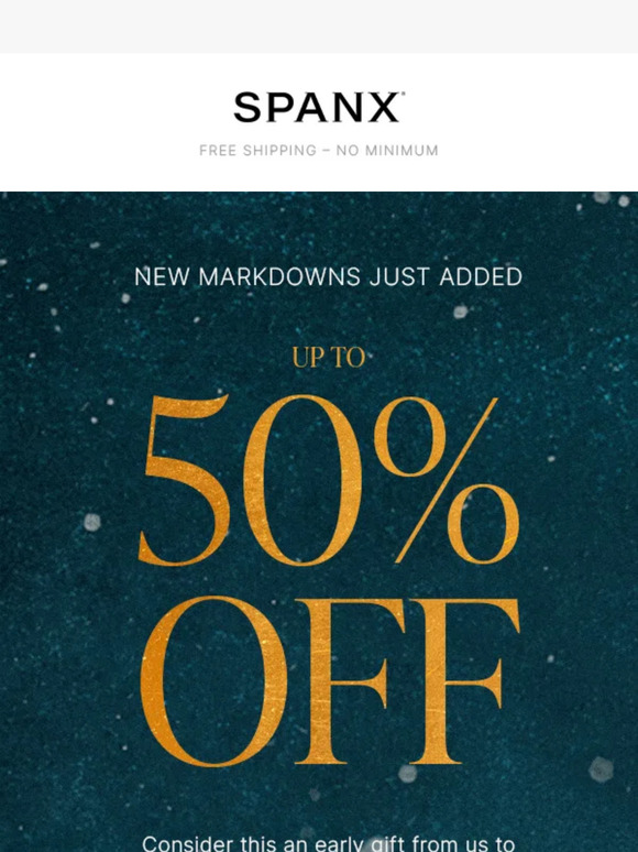 SPANX: Our Gift to You: New Markdowns | Milled