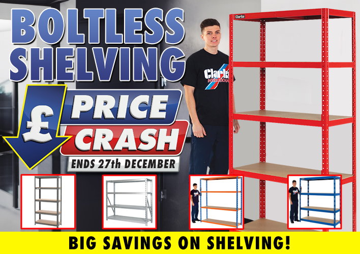Machine Mart: Boltless Shelving Price Crash Now On! Save £££’s and Get ...