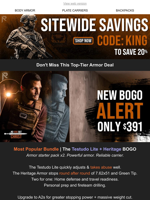 AR500 Armor: ⚡ [BOGO] Most Popular Armor Kit | Milled