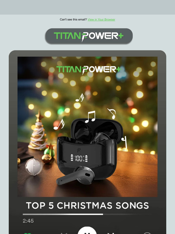 Titan Power Plus: Top 5 Christmas Songs to listen on your Titan Buds! 🎶 ...