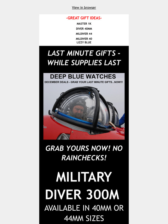 Deep Blue: Deep Blue Watches - Last Minute Deals - Get Your Gifts Now ...