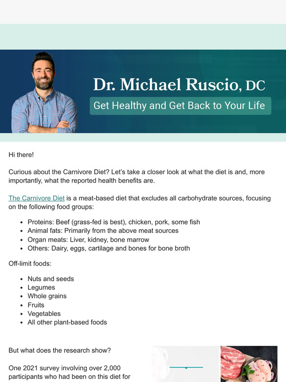 Dr. Michael Ruscio: The truth about the Carnivore Diet | Milled