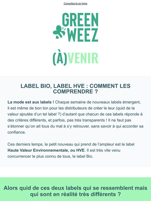 Greenweez Standard: Label Bio VS Label HVE : comment les distinguer ...