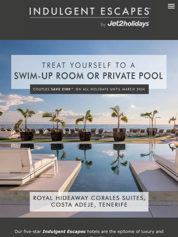 Jet2holidays: Treat yourself to a swim-up room or private pool | Milled