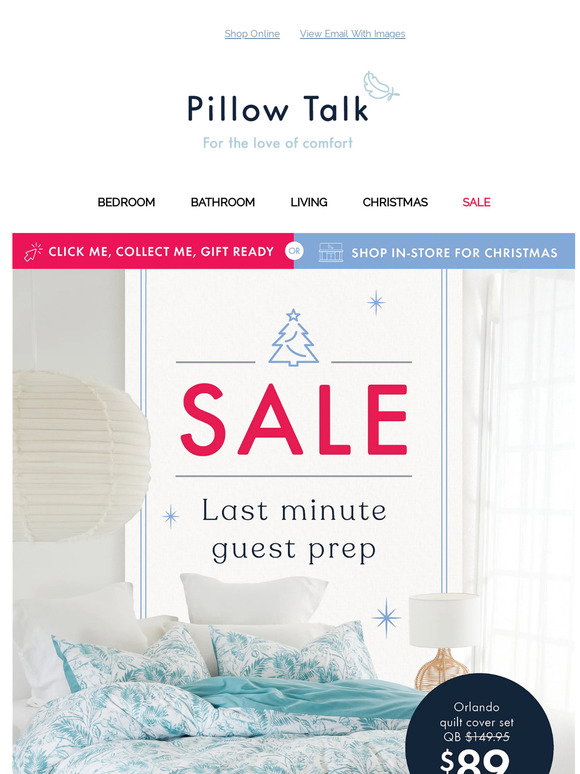Pillow Talk: Guests are coming, savings have arrived! | Milled