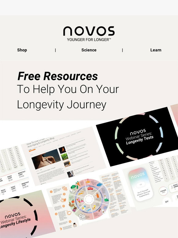 NOVOS: Free Resources To Help You On Your Longevity Journey | Milled