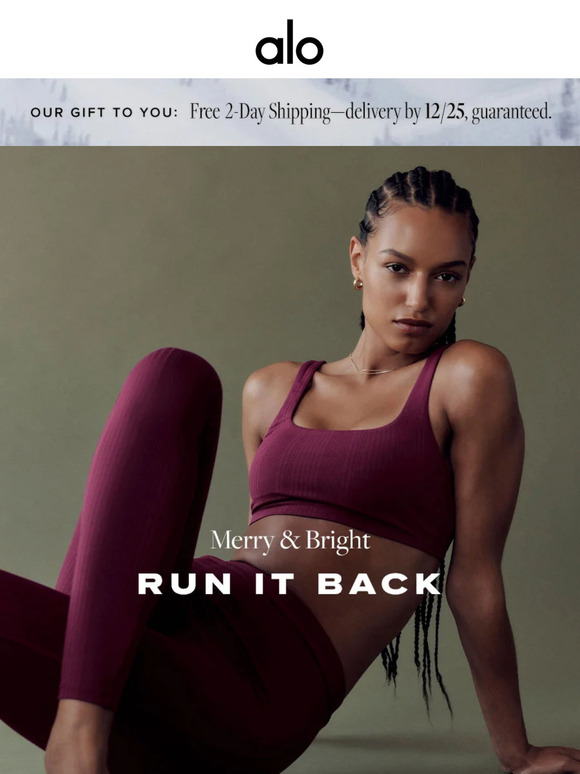 Alo Yoga: HIIT up class in Wild Berry | Milled