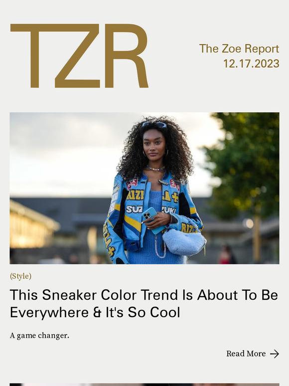 The Zoe Report: This Sneaker Color Trend Is About To Be Everywhere & It ...