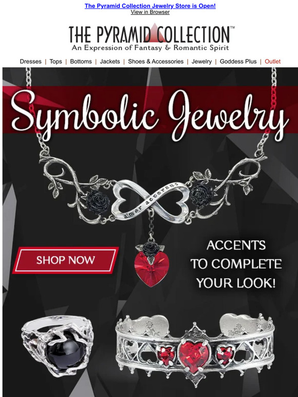 Pyramid Collection: Stir the Senses ~ Symbolic Jewelry You'll Love | Milled