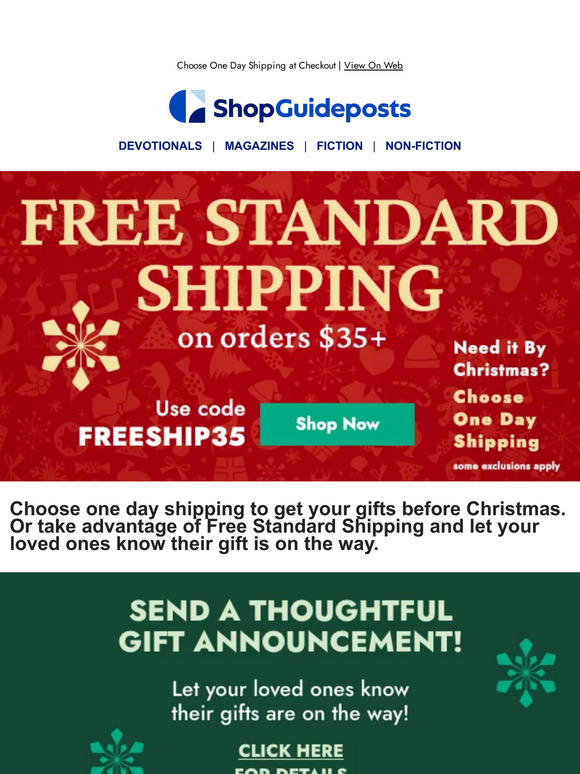 Guideposts: You Can Still Get it by Christmas! 🎅 | Milled