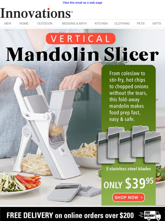 Innovations: Fast & Safe Food Prep | Vertical Mandolin Slicer | Milled
