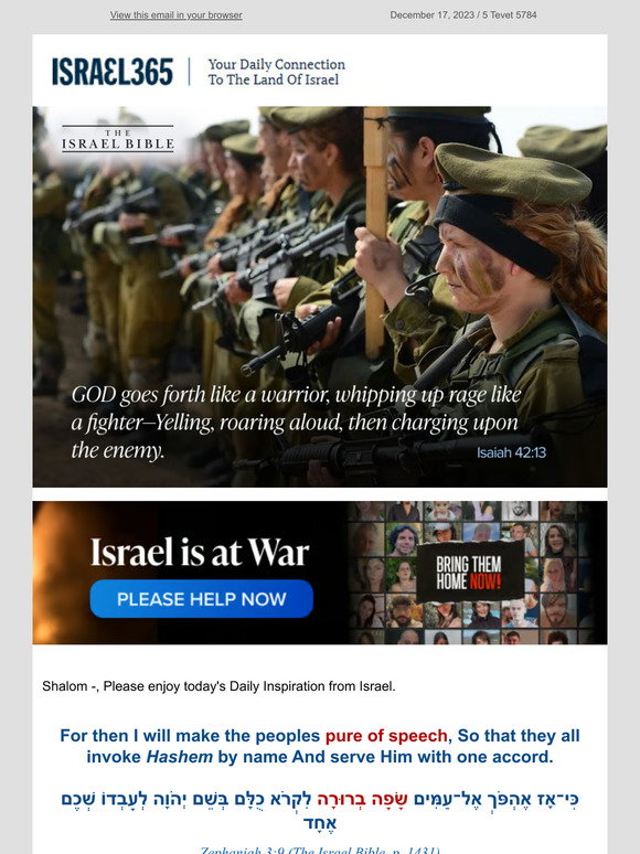 Israel365: Reviving the Prophesied “Pure Speech” | Milled