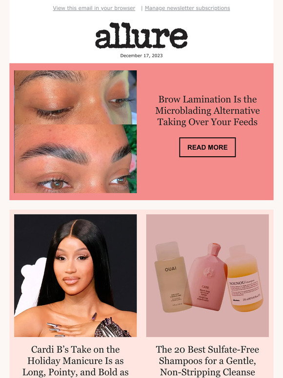 Allure: Brow Lamination Is the Microblading Alternative Taking Over ...