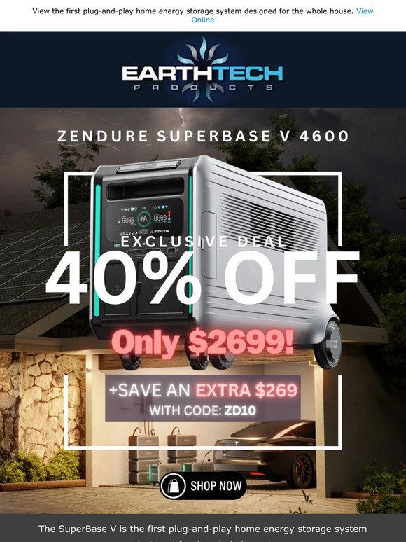 Earthtech Products: ★Big Holiday Sale Ends Soon★+40% Off Zendure 4.6 ...