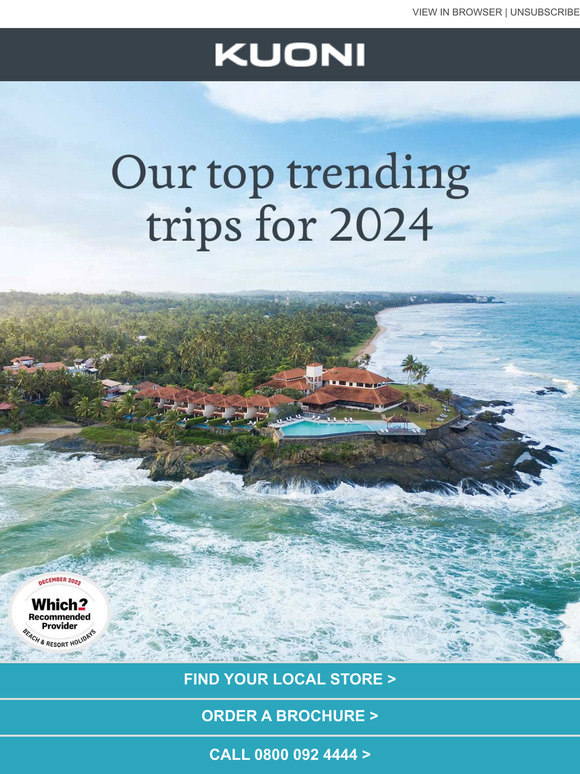 Kuoni: The top 10 destinations for 2024 | Milled