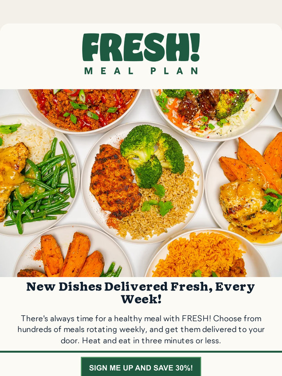 Fresh Meal Plan: Fresh! Dishes Deliciously Delivered! | Milled
