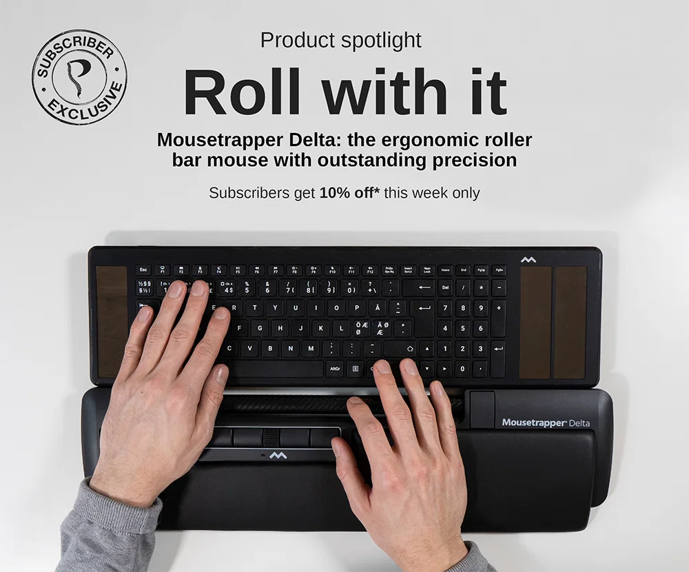 Posturite: Discover the Mousetrapper Delta roller bar | Milled