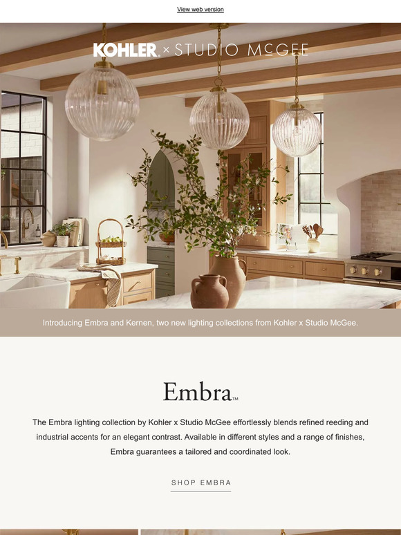 Kohler: Discover the Lighting Collections by Kohler x Studio McGee | Milled