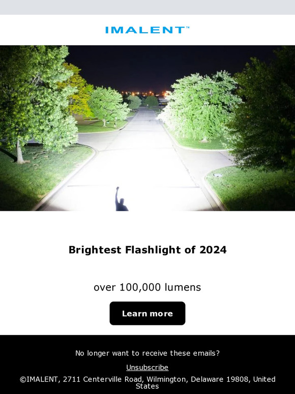 IMALENT: Brightest flashlight of 2024 – over 100,000 lumens | Milled