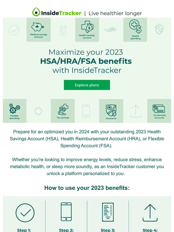 InsideTracker: Did you know? InsideTracker plans are HSA/HRA/FSA ...