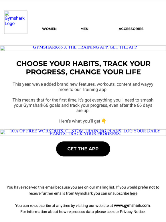 Gymshark: Gymshark66 🤝 the Training app 🤝 your progress | Milled