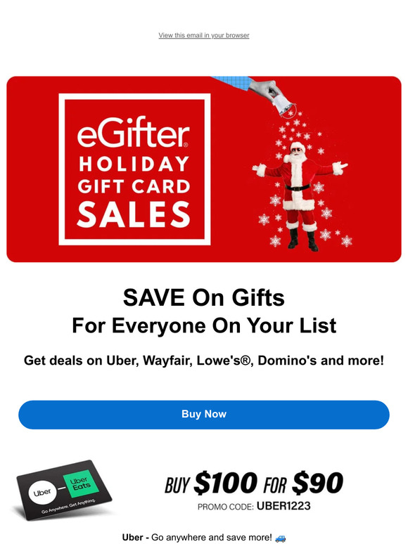 eGifter: Unbeatable Holiday Gift Card Sales 🎁🎄 | Milled