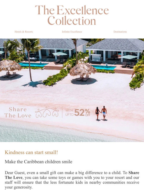 The Excellence Collection: Bring joy on your next vacation, Dear Guest ...