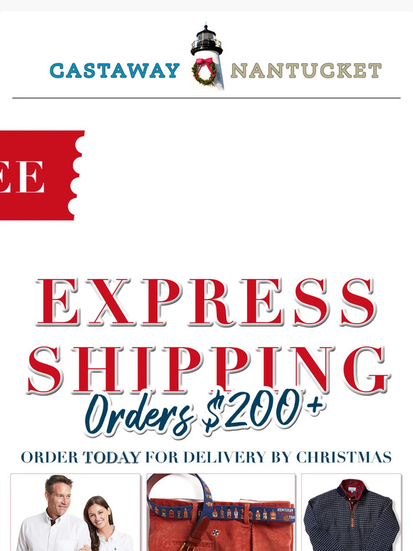 Castaway Clothing: FREE Express Shipping – Get it By Christmas | Milled