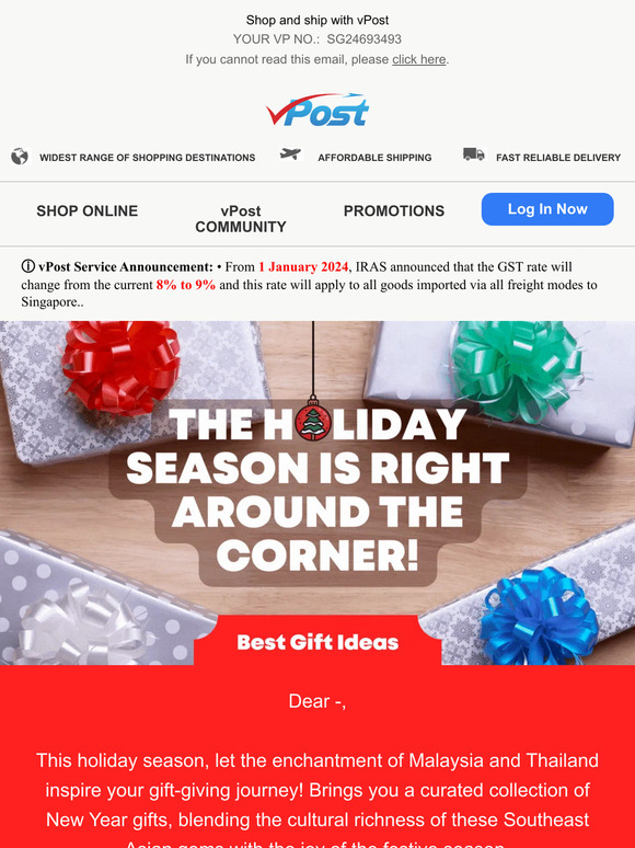 vPost: A Festive Fusion: Unique Gifts from Malaysia and Thailand Await ...
